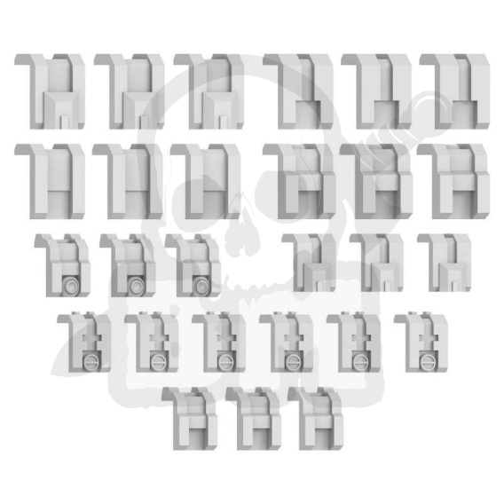 Battle-Models > 3D printed set - Mecha Detail Parts - Corner Detail ...